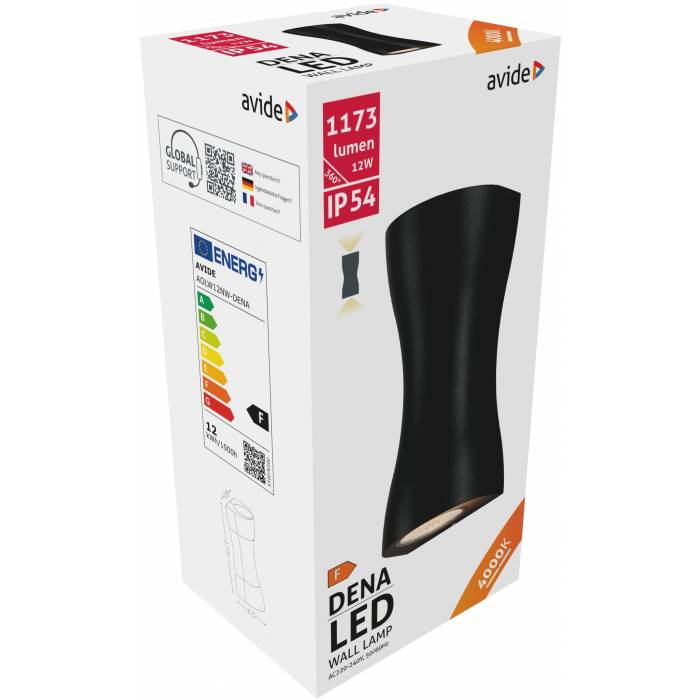 LED spoljna zidna lampa Dena 12W NW IP54 AVIDE