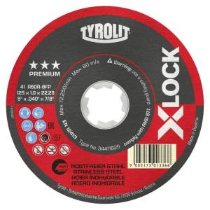34411625 TYROLIT Rezna ploča 125x1 X-Lock A60 R