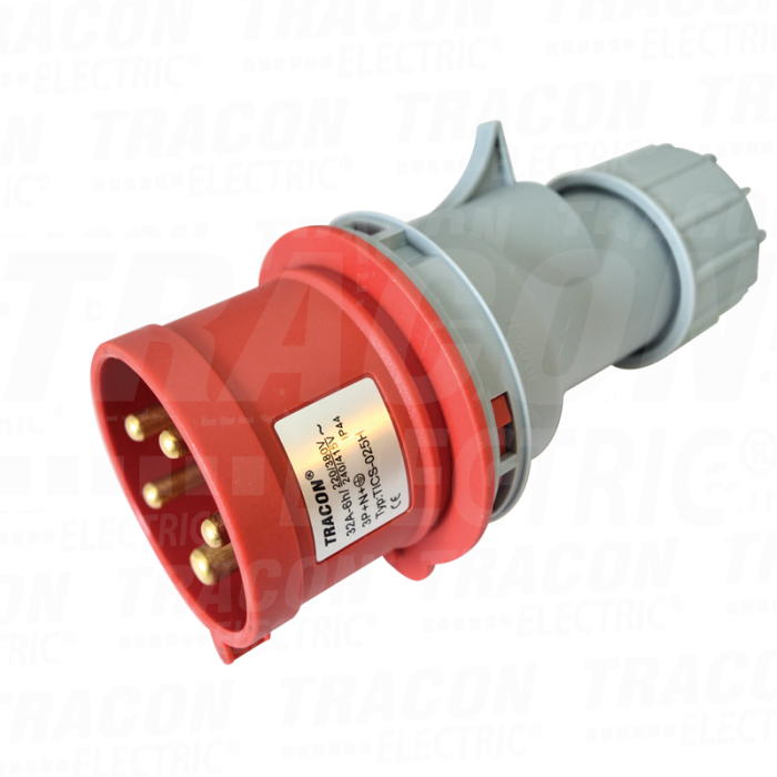 Ind. prikljucni utikac sa spol jasnjom zap.32A. 400V. 3P 025H