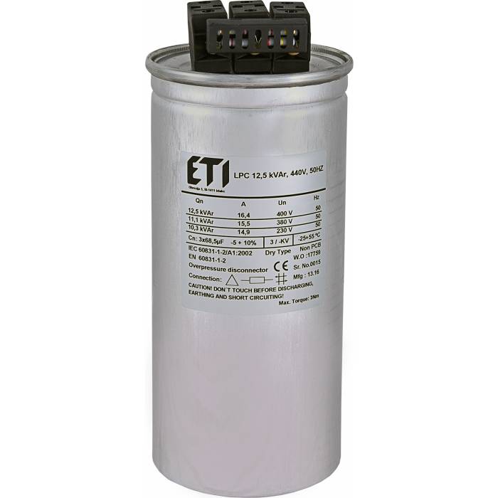 Kondenzatorska baterija LPC 12.5 kVAr 440V 50HZ