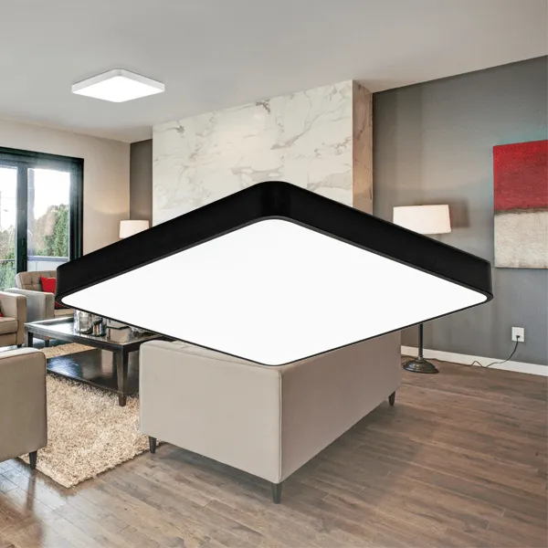 Kvadratna crna LED plafonjera 36W