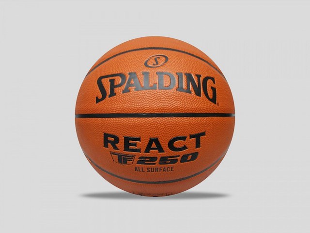 Spalding TF250 React 6 kožna lopta za košarku SPORTLINE