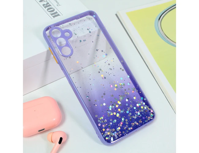 3G Frame Glitter ljubičasta zaštitna maska za Samsung A136B Galaxy A13 5G