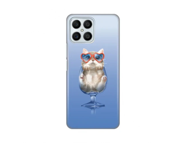 3G Print Funny Cat silikonska zaštitna maska za Honor X8