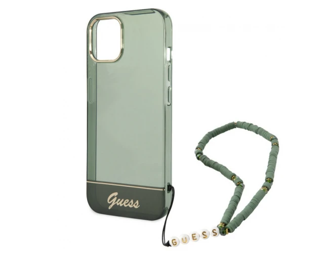 3G Guess Hc IML Electro Cam Strap zelena zaštitna maska za telefon iPhone 14 Plus 6.7