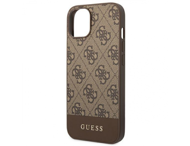 3G Guess Hc PC/TPU 4G Bottom Stripe braon zaštitna maska za telefon iPhone 14 6.1