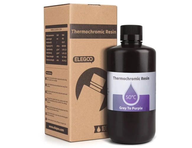 Elegoo Thermochromic smola za 3D štampač 1000g sivo/ljubičasta