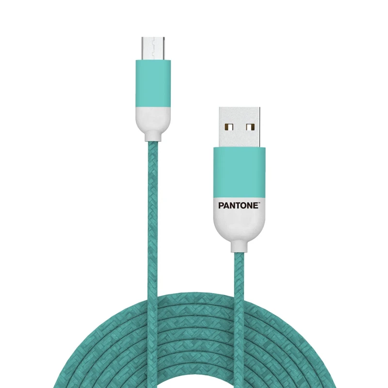 Pantone PT-MC001-5L plavi kabl za punjač USB A (muški) na micro USB (muški) 1.5m