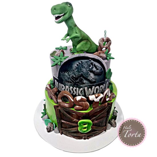 T-Rex i Jurrastic park torta