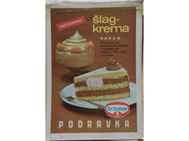 Slag krema kakao Dr Oetker Podravka