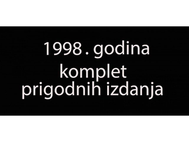 BA- PRIGODNA IZDANJA - KOMPLET ZA 1998 - POVOLJNO