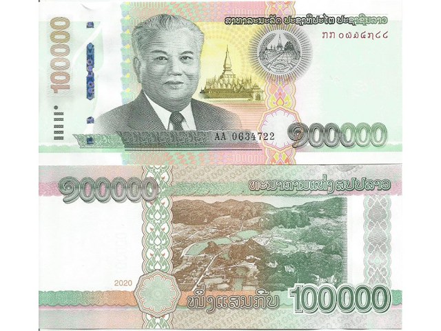 Laos 100.000 kip 2020 (2022). UNC