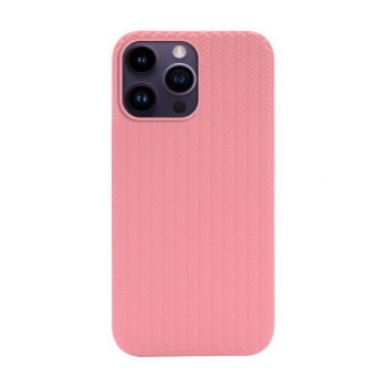 Maska Knit za iPhone 14 Pro Max roze