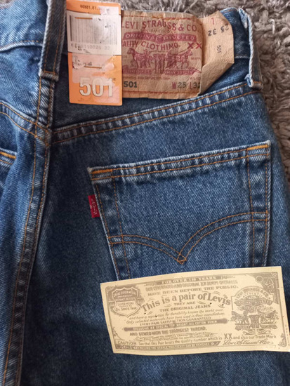 LEVIS 501 W25 original nove LEVI S 501 farmerke