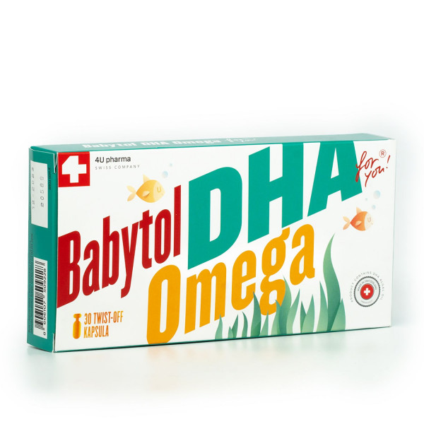 4U Pharma Babytol DHA Omega twist off, 30 kapsula