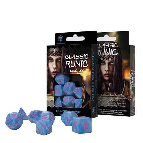 CLASSIC RPG GLACIER AND PINK DICE SET