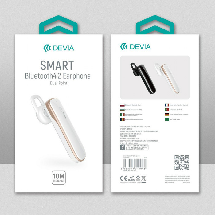 Bluetooth slušalice Devia Smart 4.2 crna