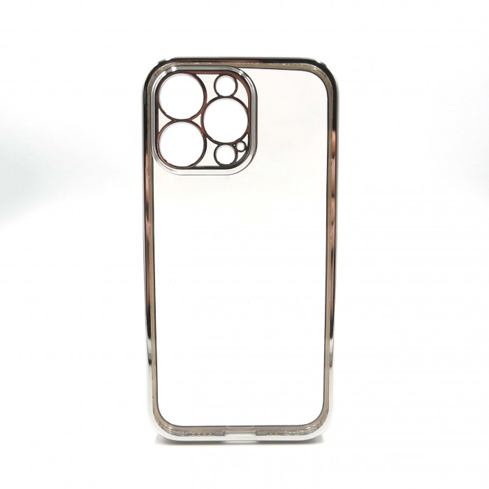 Futrola silikonska Top Energy glimmer za Iphone 13 pro max srebrna