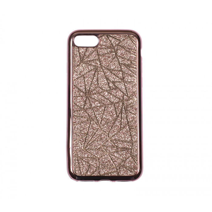 FUTROLA SILIKONSKA GLITTER TRIANGLE ZA IPHONE 6/6S 4.7 BRONZANA