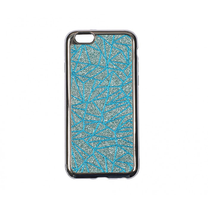 FUTROLA SILIKONSKA GLITTER TRIANGLE ZA IPHONE 6/6S 4.7 PLAVA