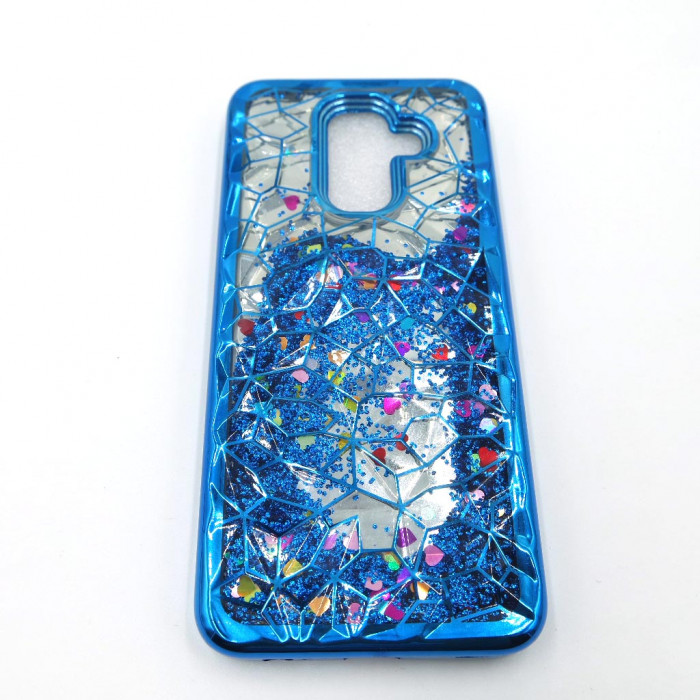 Futrola silikonska Liquid Shine Romboid za Iphone XR 6.1 plava