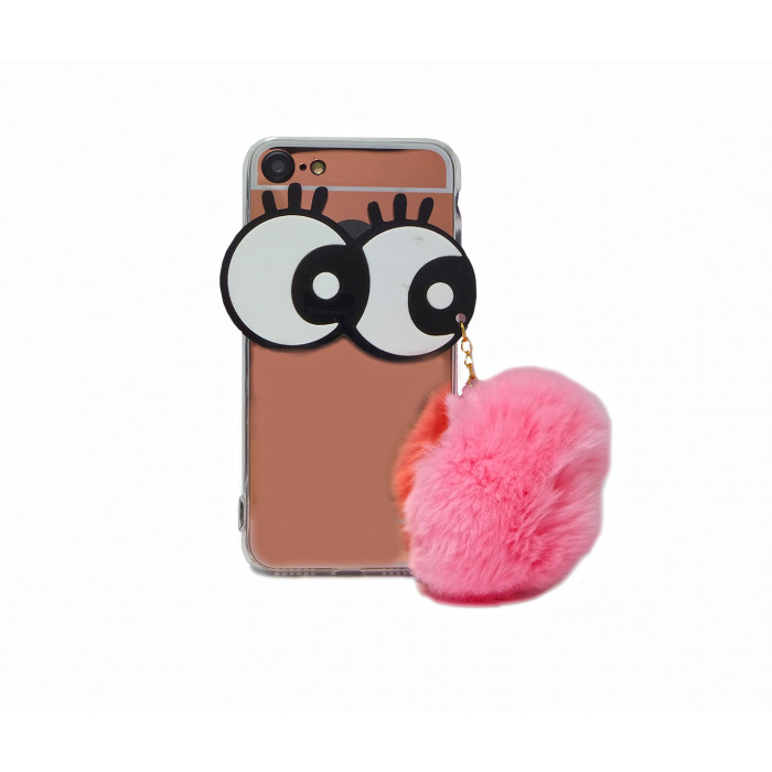 Futrola Silikonska Shaggy Eyes za Iphone 7/7S Plus 5.5 roze