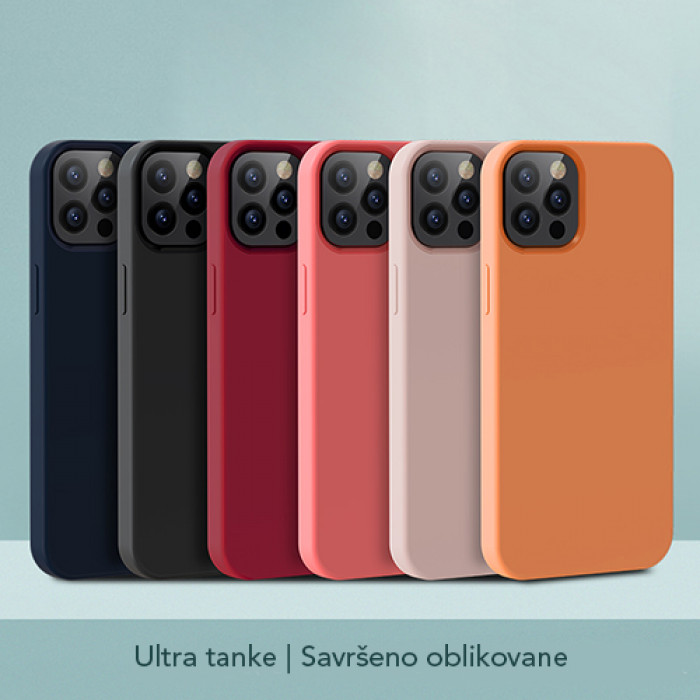 FUTROLA SILIKONSKA DEVIA NATURE SERIES ZA IPHONE 13 TAMNO NARANDZASTA