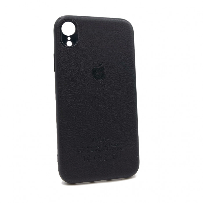 Futrola silikonska Leather Cover za Iphone XR 6.1 crna