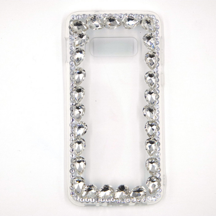 Futrola silikonska Cristal Frame za Iphone XR srebrna