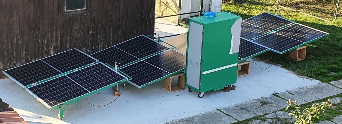 Mobilni solarni hibridni generator - jednofazni