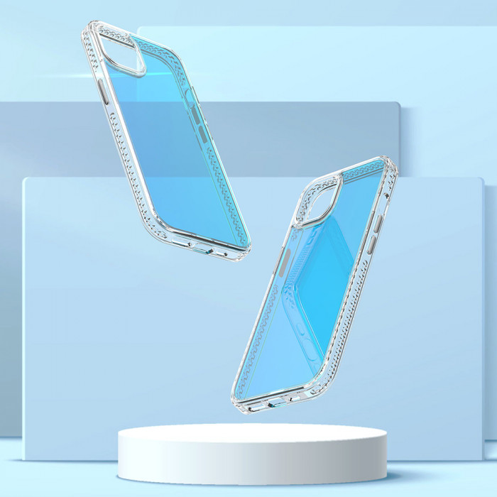Futrola Hard Case Devia Bright Series za iphone 13 pro gradual plava