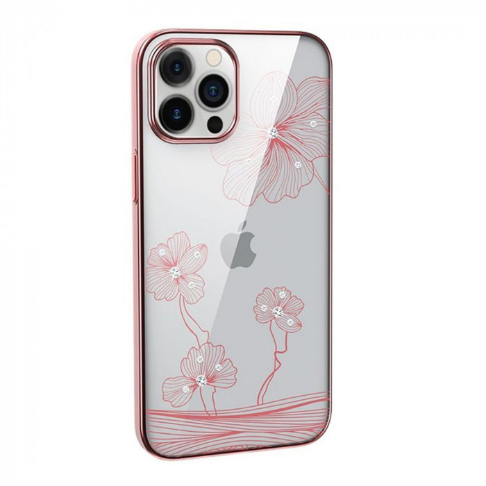 FUTROLA HARD CASE DEVIA CRYSTAL FLORA ZA IPHONE 13 PRO MAX ROSE GOLD