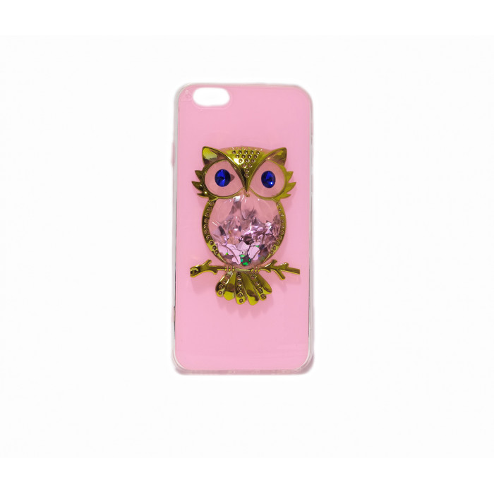 Futrola silikonska Shine Owl za Iphone 6/6S 4.7 roze