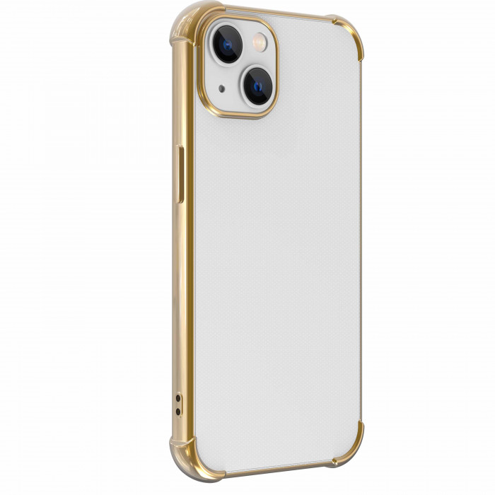 Futrola Hard Case Devia Glitter za Iphone 13 zlatna