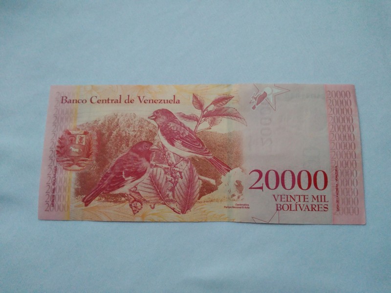 Venecuela 20.000 bolivara,2017 god.UNC