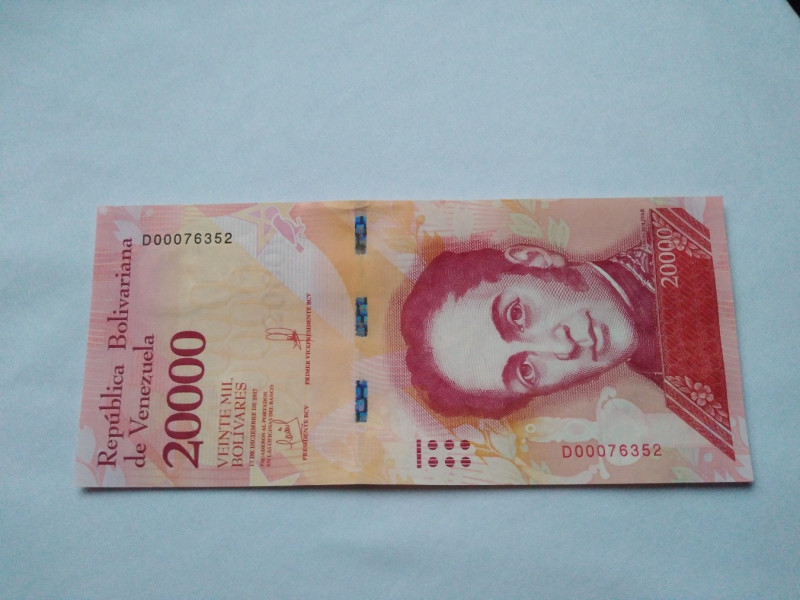 Venecuela 20.000 bolivara,2017 UNC,manji broj