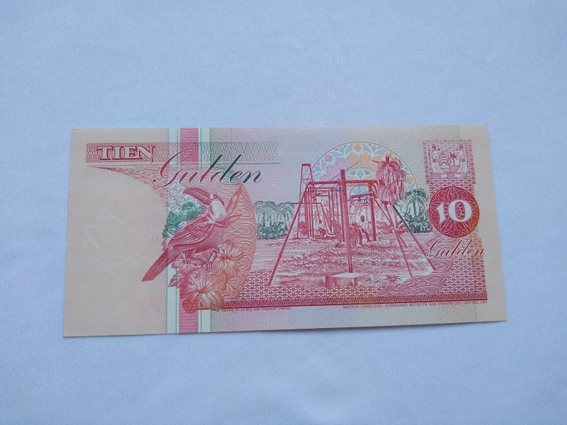 Surinam 10 guldena,1996 god. UNC