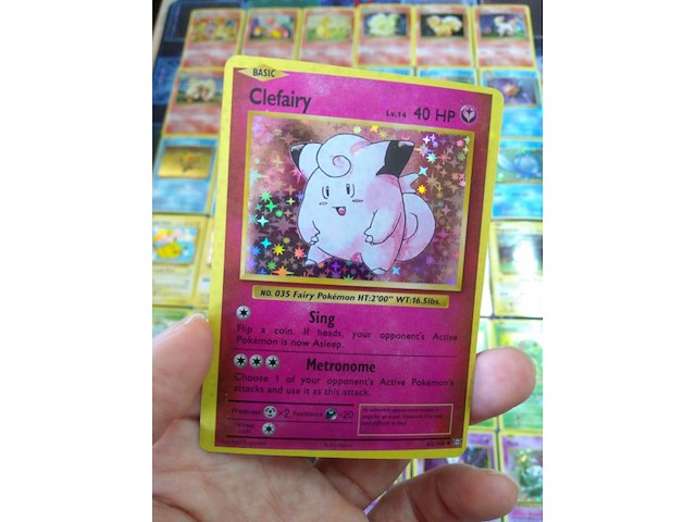 Pokemon karta Clefairy sijajuca - Pokemoni karte