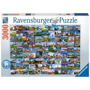 Ravensburger Ravensburger puzzle (slagalice) 3000 kom- 99 najlepsih mesta na svetu (RA17080)
