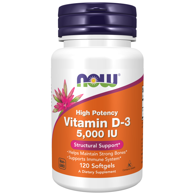 Vitamin D3 5000 IU, 120 softgels