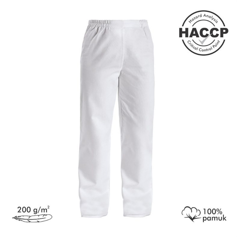 Pantalone HACCP Cotton Lady Light bele