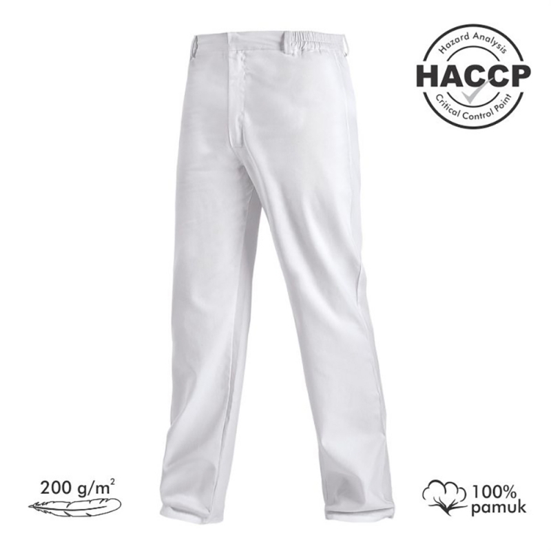 Pantalone HACCP Cotton Man Light bele