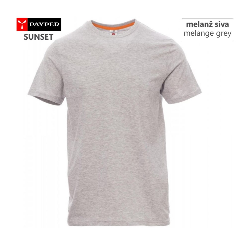 Majica Sunset melanž siva