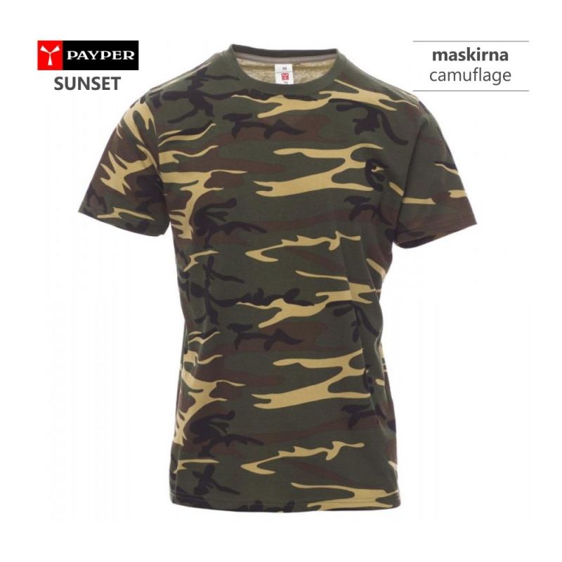 Majica Sunset - camouflage