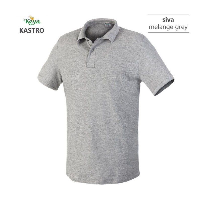 Polo majica Kastro MPS 180 melanž siva Rasprodaja