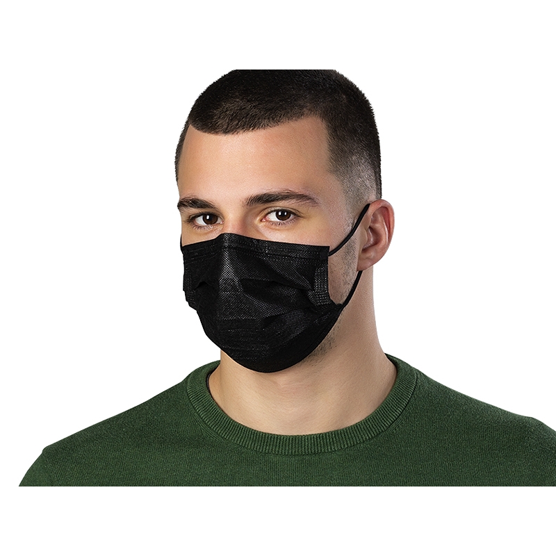 Pro Safe crna troslojna maska