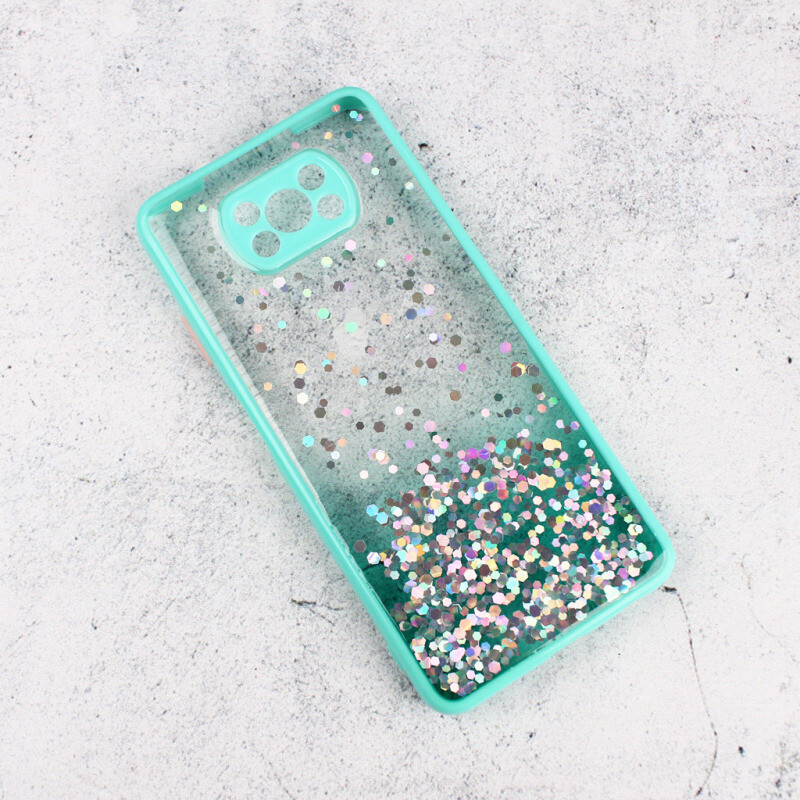 Maskica Frame Glitter za Xiaomi Poco X3/X3 NFC mint