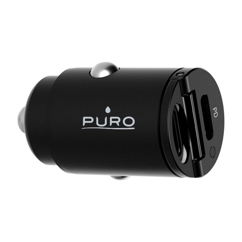 Auto Punjac Puro Mini Fast Charger 1USB-C+1USB-C 30W