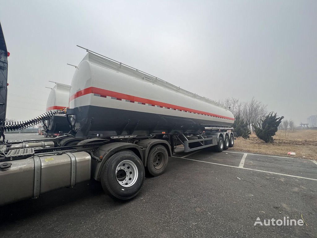 Nova 3 axles Aluminium Alloy 50cbm 5 compartments fuel tank semitrail cisterna za goriva i maziva