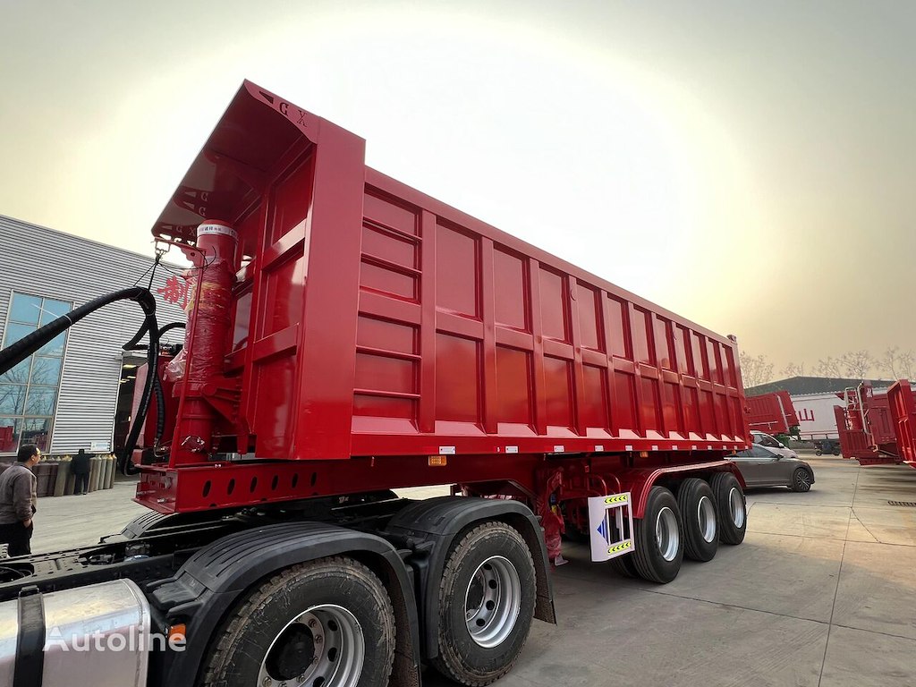 Nova 3 axles 40t,50t,60t, mining dump trailer with SHACMAN tractor tr prikolica kiper